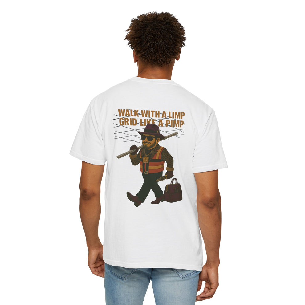 "Walk with a limp, Grid like a Pimp" shirt ( shout out to Grid Kidz ...
